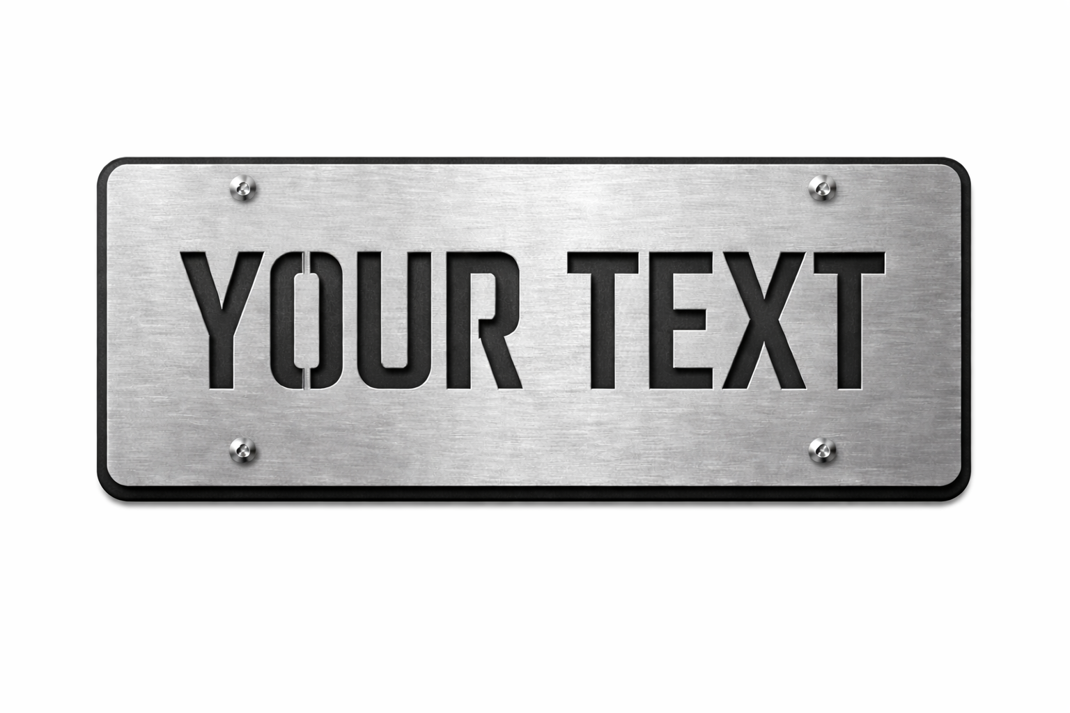 Customizable CNC license plate with overlay – JD's Fab